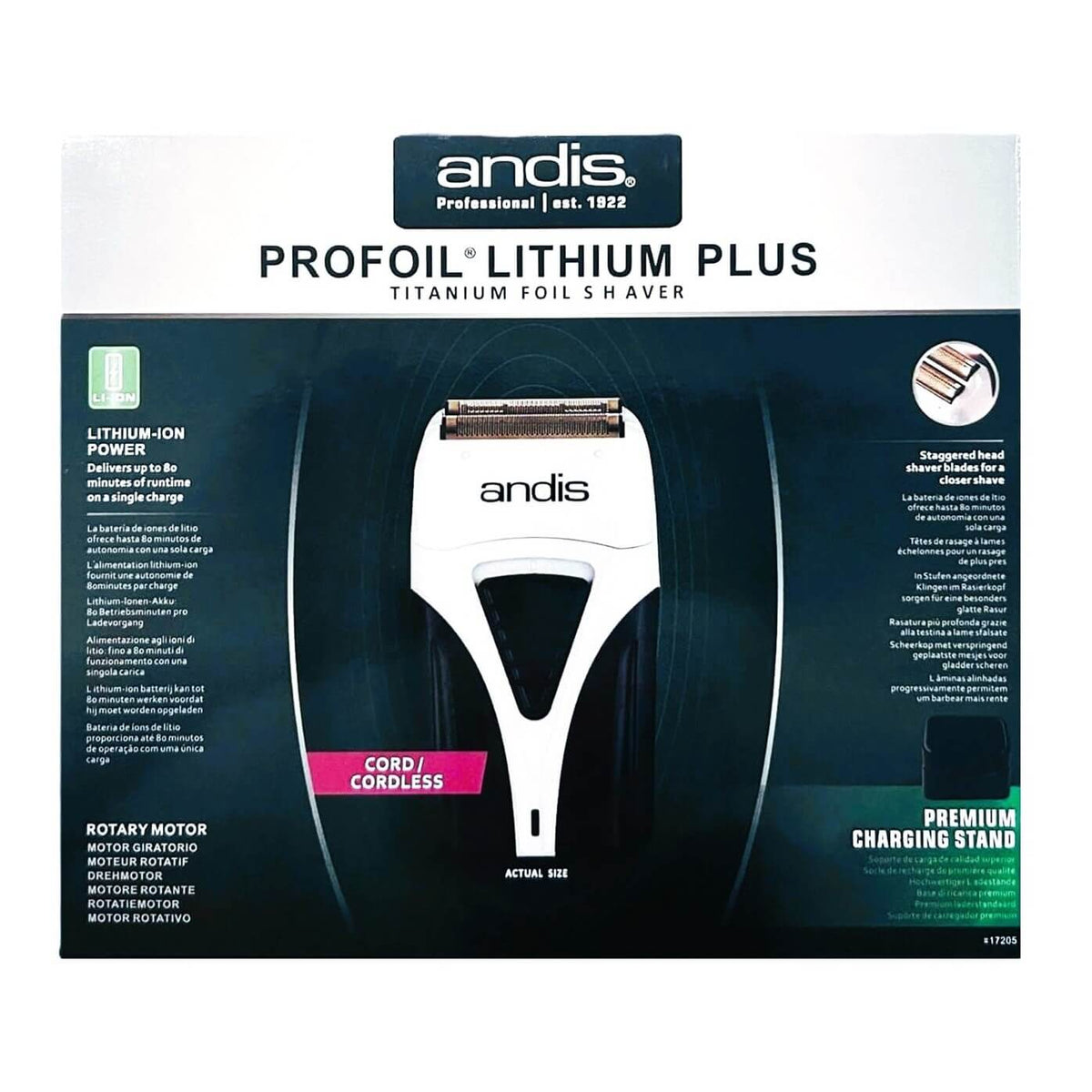 Andis Profoil Lithium Plus – Titanium Foil Shaver – Lords Grooming Products