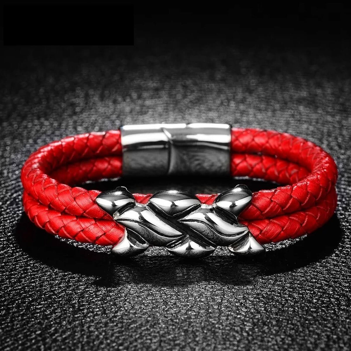 Men's Helix Spiral Beads Bracelet in Red – Lords Grooming Products