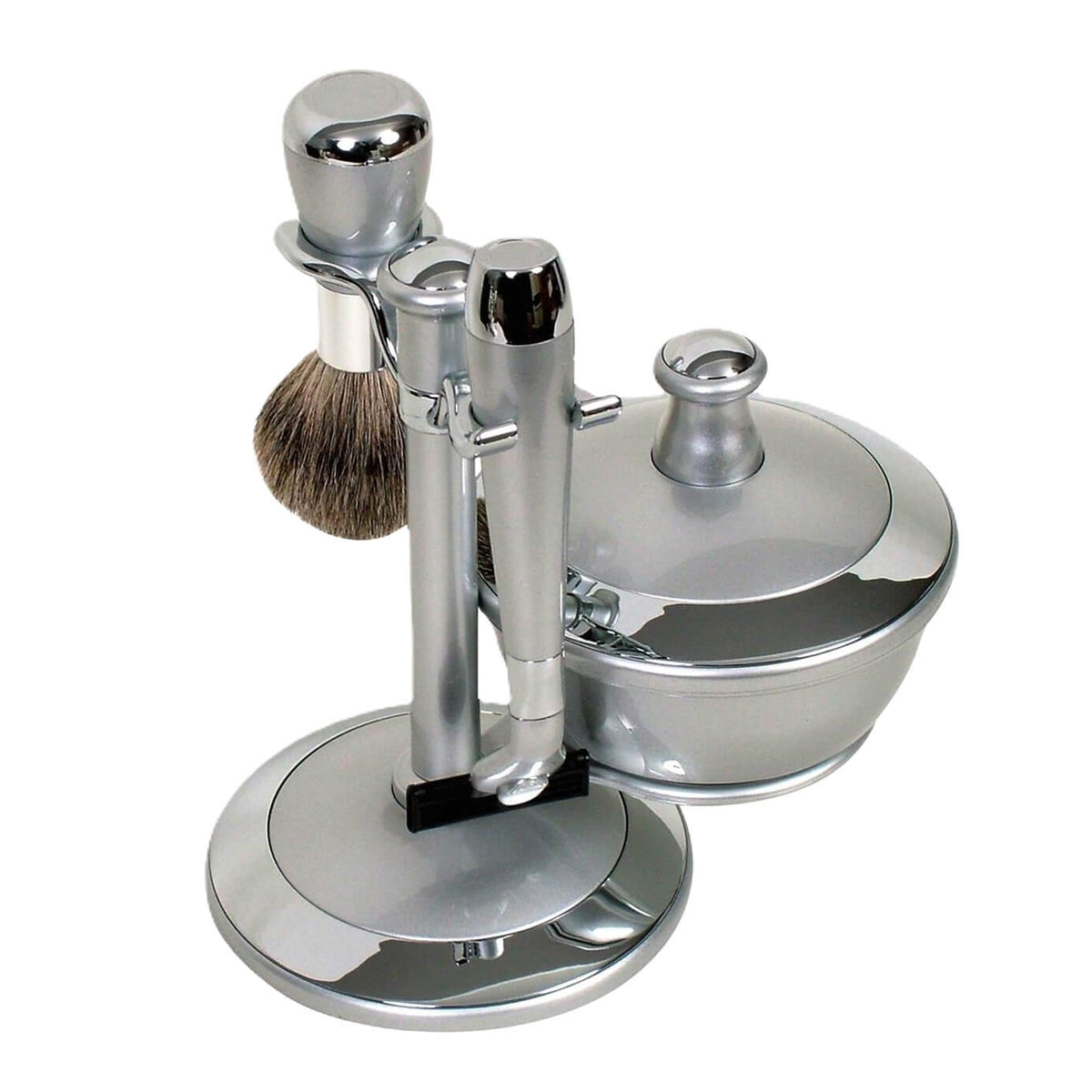 COMOY Deluxe MAK3 Shave Set with Bowl - Pewter & Chrome – Lords ...