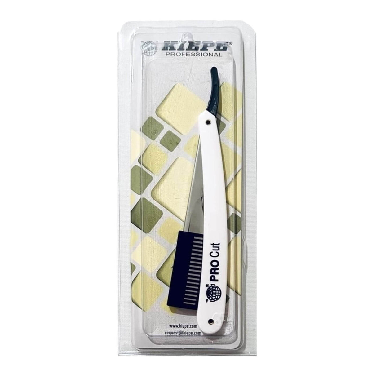 KIEPE PRO Professional Folding Straight Razor in White – Lords Grooming ...